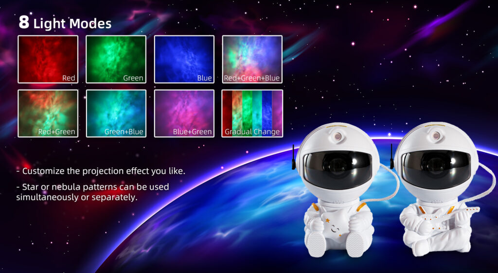 LED Astronaut Starry Nebula Projector - Vissyark
